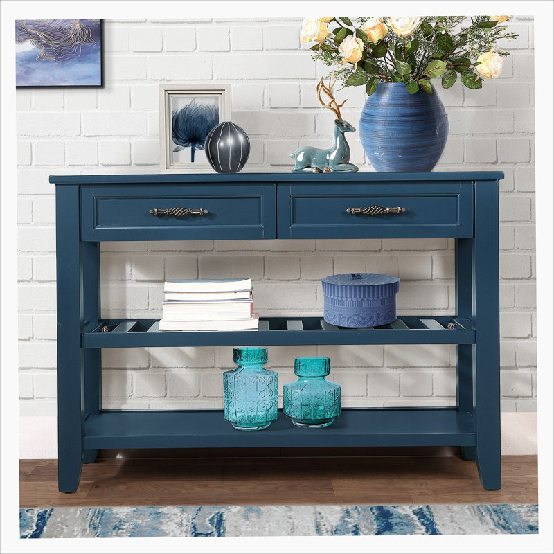 Dark blue console table store